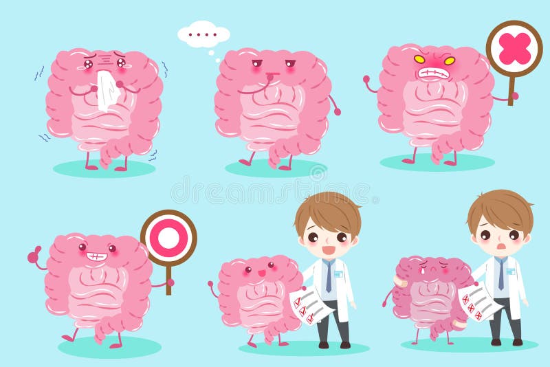 Doctor and Intestine with Christmas Stock Vector - Illustration of ...