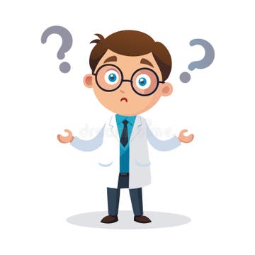 Cartoon Doctor with Question Marks: Conceptual Illustration of ...