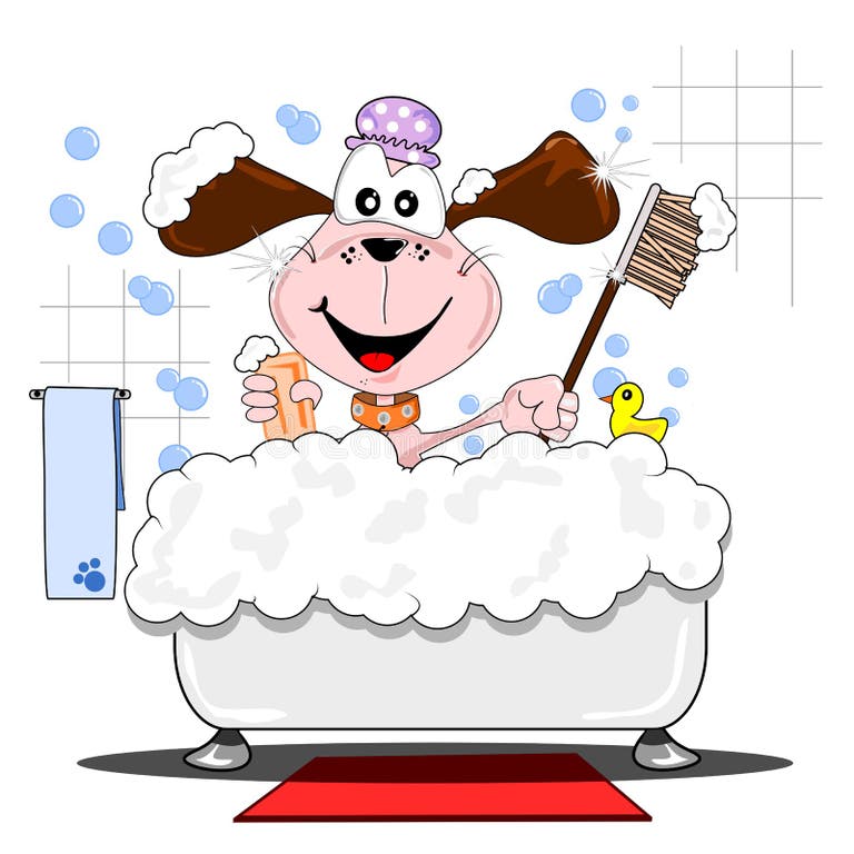 Cartoon Dog Pommie Shower Stock Illustrations – 4,751 Cartoon Dog ...