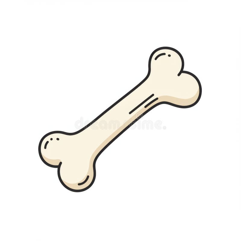 Cartoon Dog Bone Illustration Stock Illustration - Illustration of ...