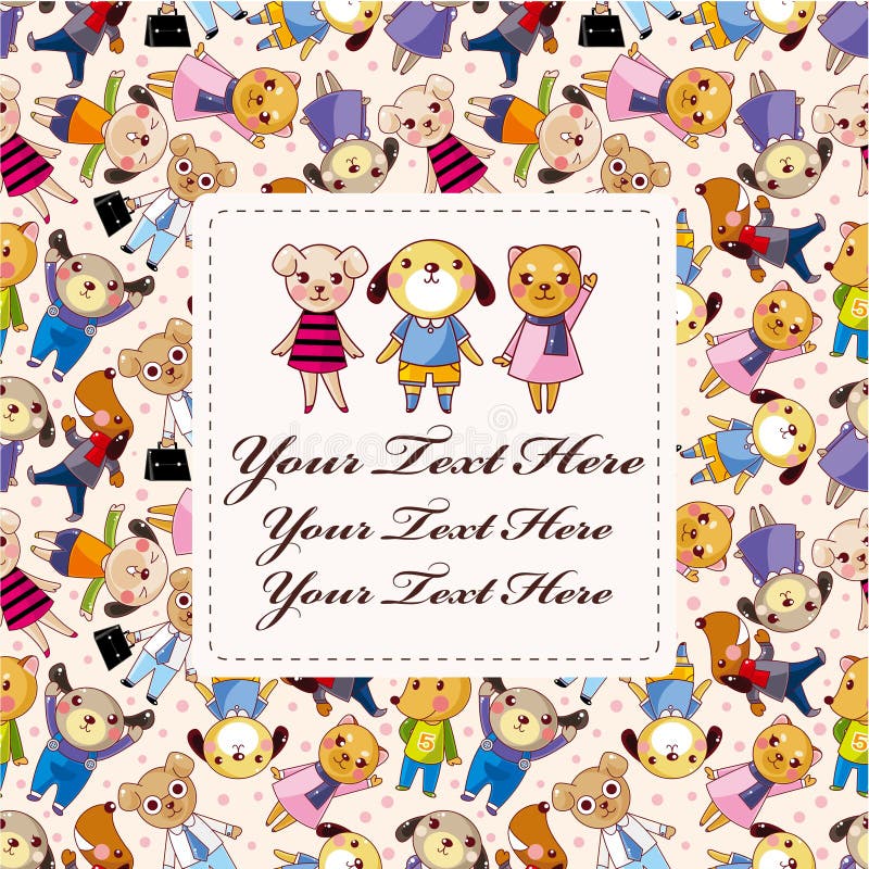 Cartoon dog card stock vector. Illustration of chihuahua - 18030860