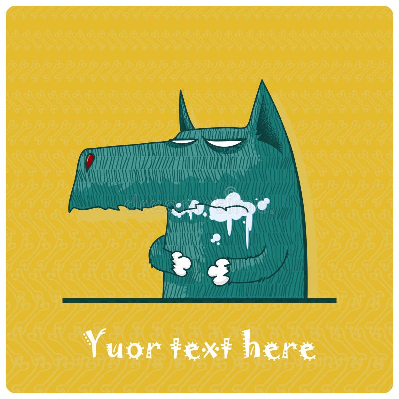 Cartoon dog character stock vector. Illustration of computer - 27647506