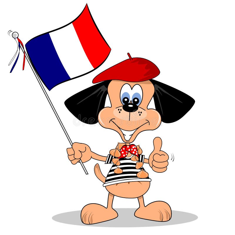 Cartoon Dog from France stock vector. Illustration of brown - 31888336 Cartoon Dog from France stock vector. Illustration of brown - 31888336