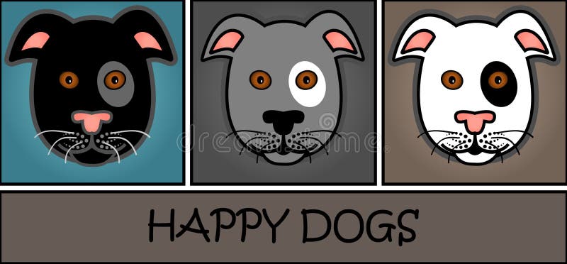 Cartoon dog header stock vector. Illustration of copy - 21434346