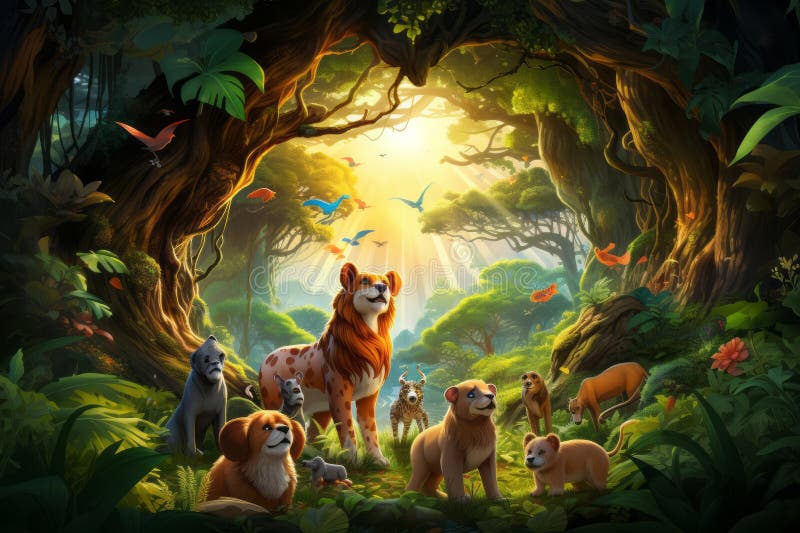 Rainforest Friends Stock Illustrations – 128 Rainforest Friends Stock ...