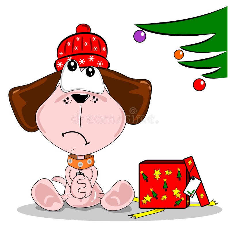 Cartoon Dog Unwanted Gift Stock Illustrations – 1 Cartoon Dog Unwanted ...