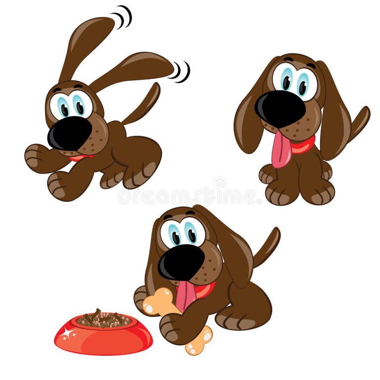 Cartoon Dogs Puppy Action Stock Illustrations – 495 Cartoon Dogs Puppy ...