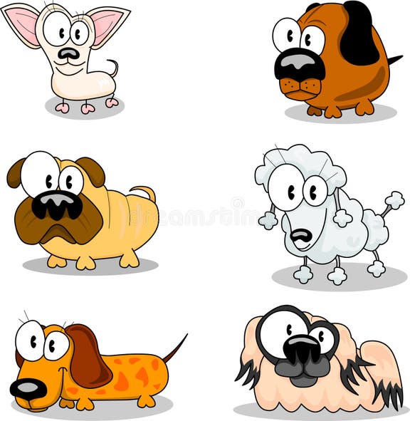 Different Cartoon Dogs Stock Illustrations – 7,986 Different Cartoon ...