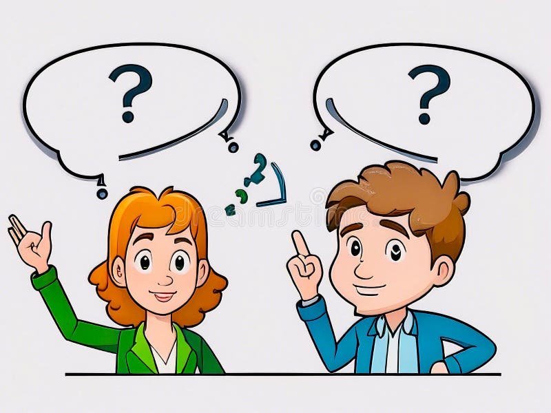 The Cartoon is Doing Expressions of Confusion, Doubt, Analytical ...