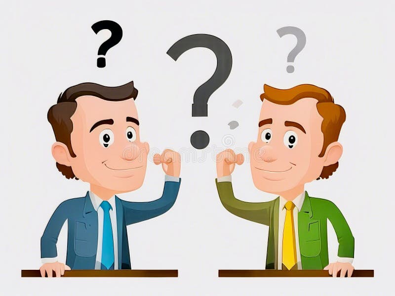 The Cartoon is Doing Expressions of Confusion, Doubt, Analytical ...