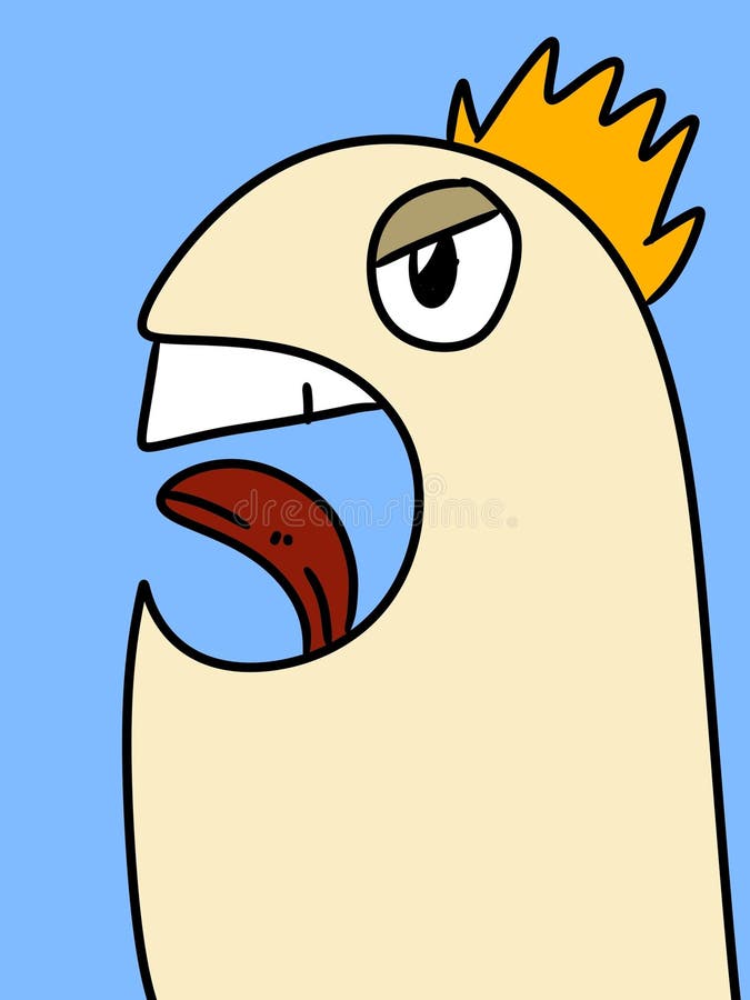 Angry Blue Bird Cartoon Character Stock Illustrations – 505 Angry Blue ...