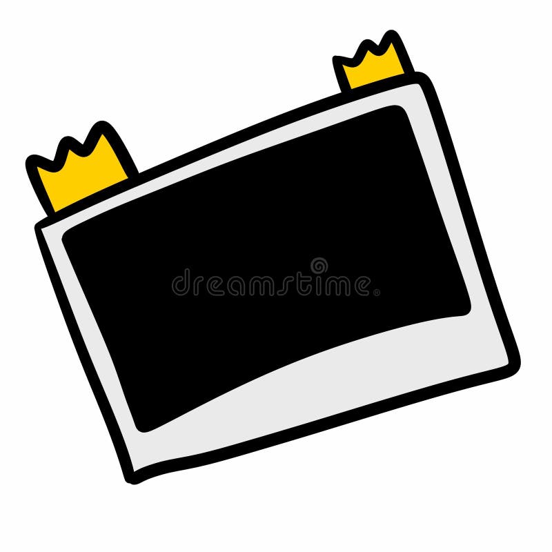 Art Cartoon Doodle of a Blank Note Card Stock Illustration ...