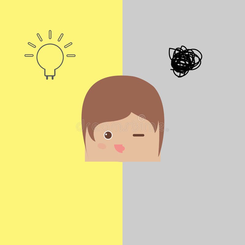 Cartoon Doodle Businessman are Thinking and Have No Idea. Stock ...