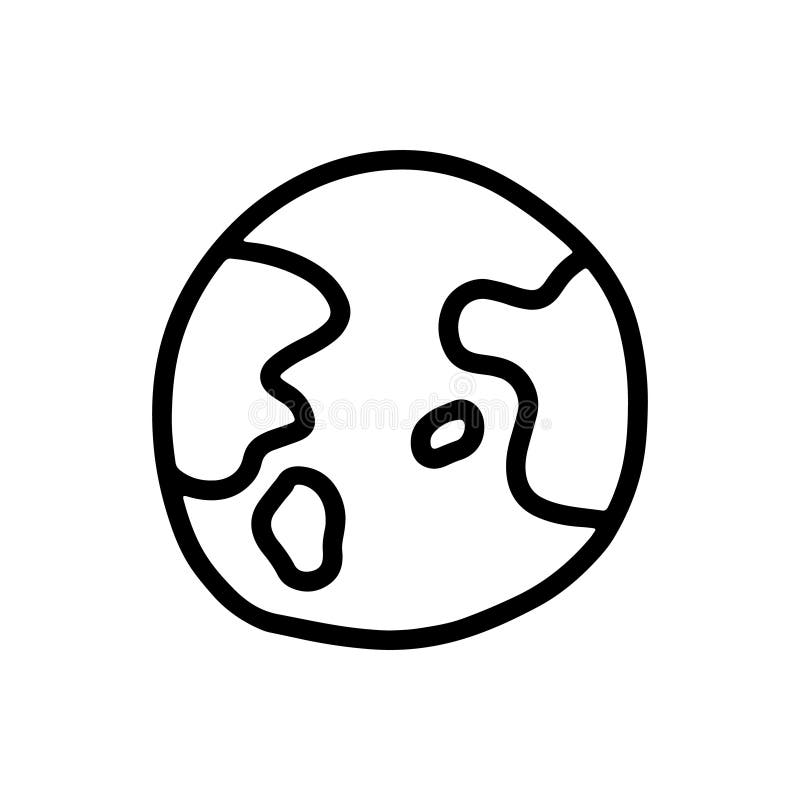 The doodle earth stock vector. Illustration of element - 92404955