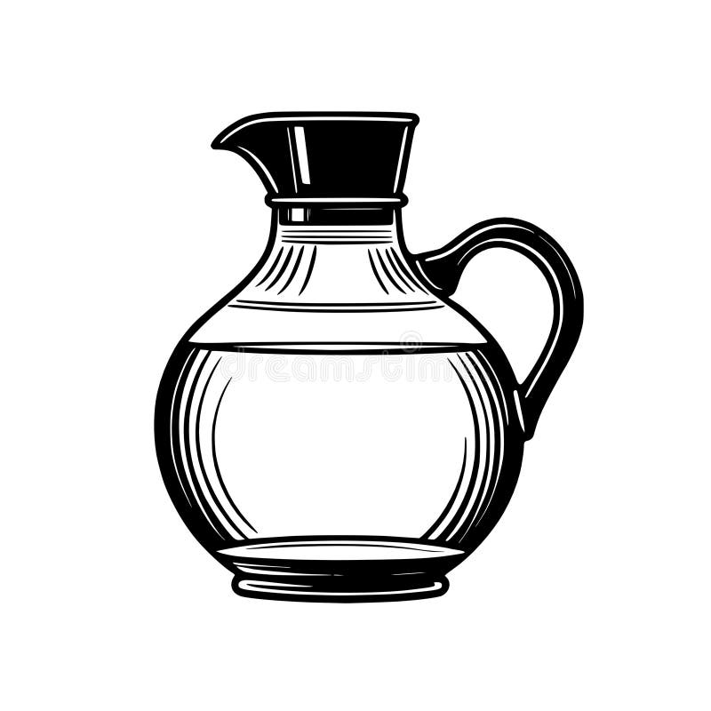 Cartoon doodle jug of milk stock illustration. Illustration of drawn ...