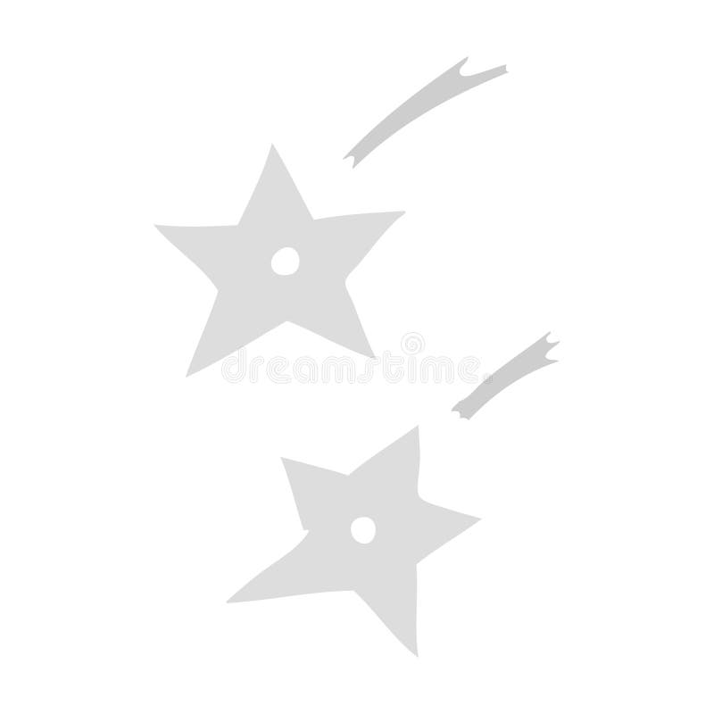 Cartoon Doodle of Ninja Throwing Stars Stock Vector - Illustration of ...