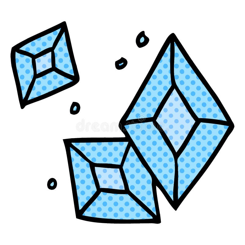Cartoon Doodle of Some Diamonds Stock Vector - Illustration of ...