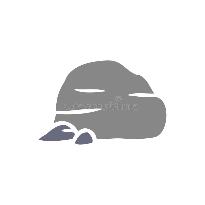 Cartoon Doodle of Stone and Pebbles Stock Vector - Illustration of ...