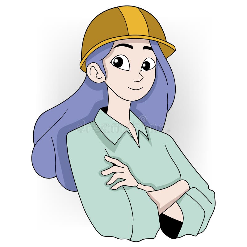 Cartoon Doodle of Tough Female Workers Activities Stock Vector ...