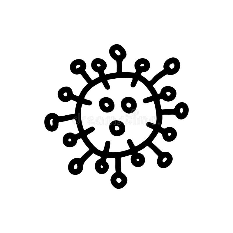 Cartoon Doodle of Virus, Vector and Illustration Stock Vector ...