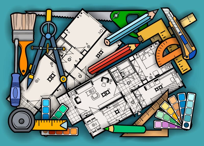 Drafting Objects Stock Illustrations – 245 Drafting Objects Stock ...