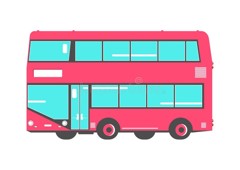 Cartoon Double Decker Bus Stock Illustrations – 859 Cartoon Double ...