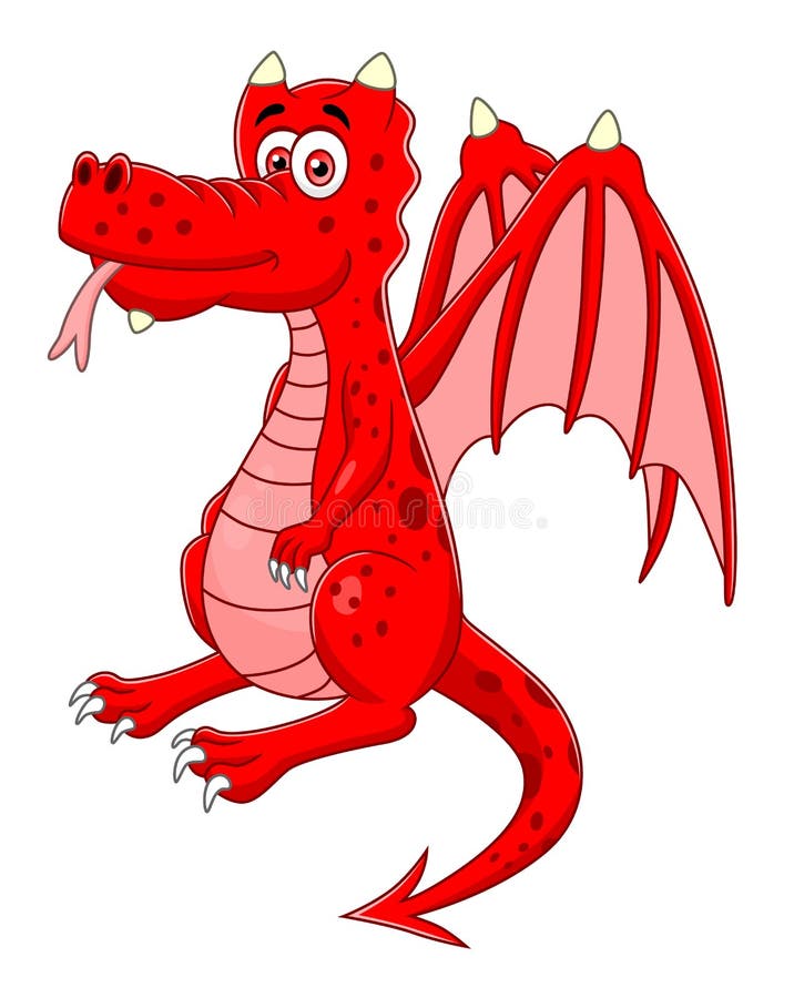Cartoon dragon stock vector. Illustration of fantasy - 82407565