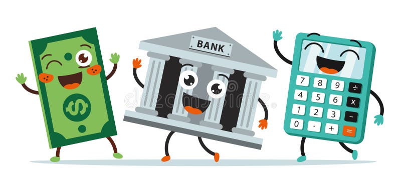 Cartoon Drawing for Economy and Finance Stock Vector - Illustration of ...