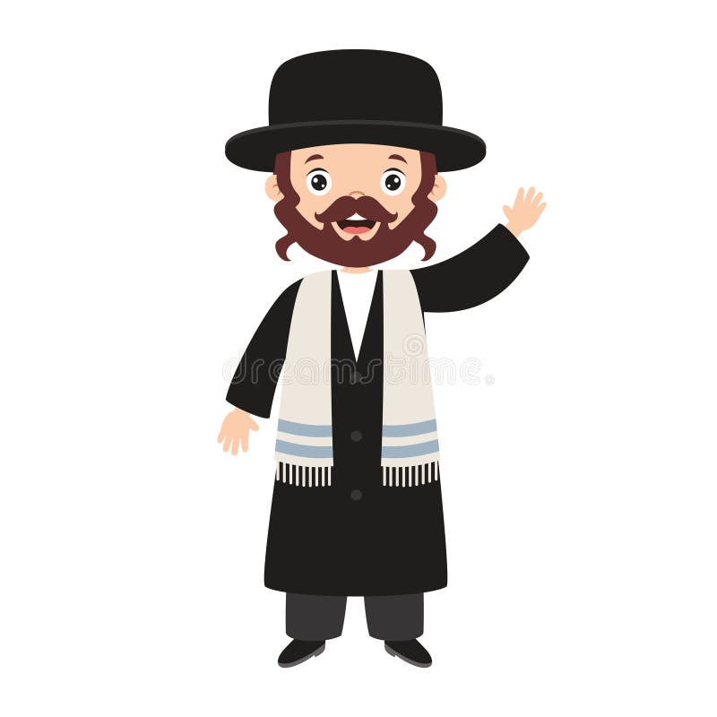 Cartoon Drawing of a Jewish Man Stock Vector - Illustration of ...