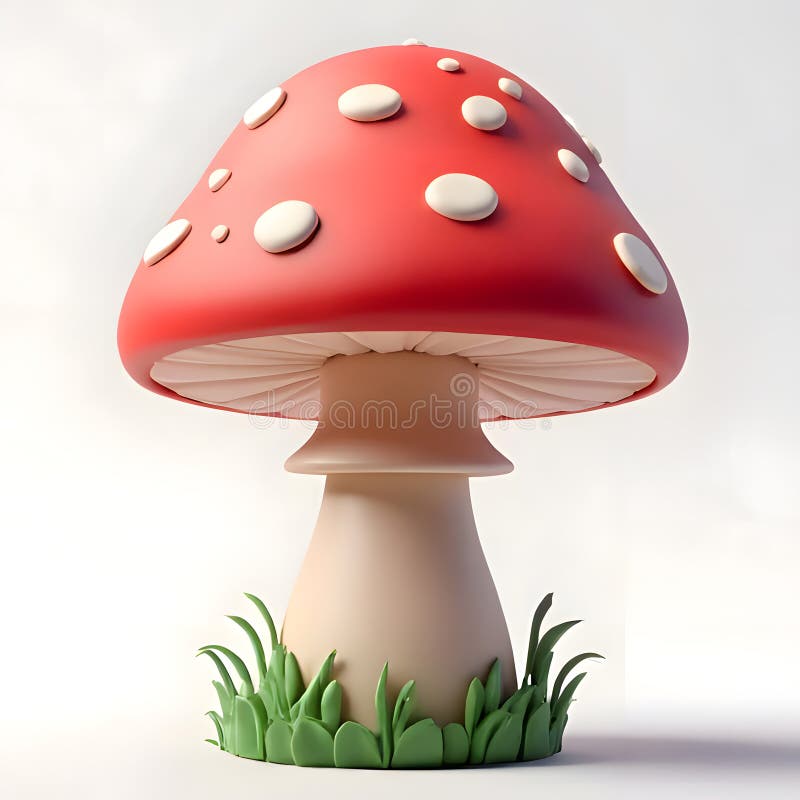 Cartoon Drawing Many Types of Mushrooms Stock Illustration ...