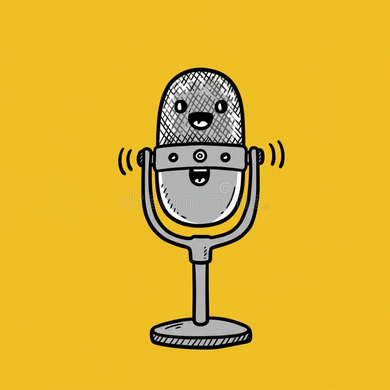 Microphone Cartoon Drawing Stock Illustrations – 9,167 Microphone ...