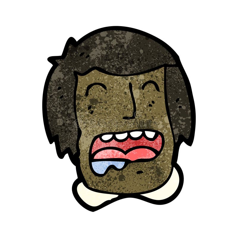 Cartoon drooling face stock vector. Illustration of texture - 38070086
