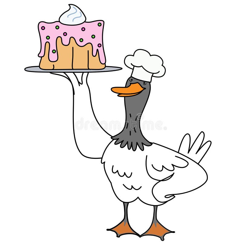 Cartoon duck character stock vector. Illustration of duck - 108884723