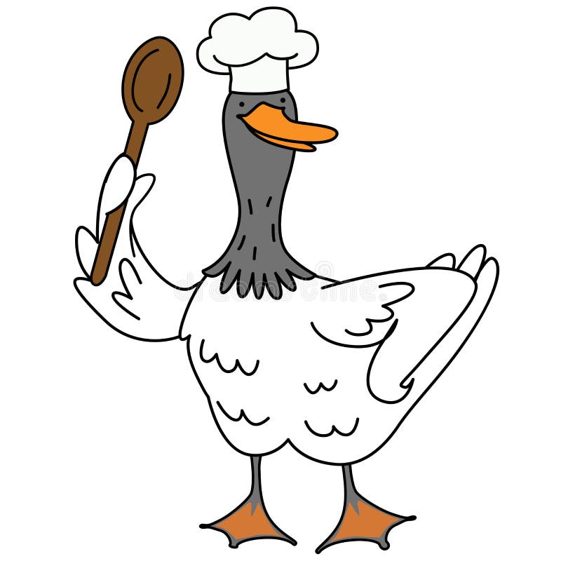 Cartoon Duck Cooking Stock Illustrations – 536 Cartoon Duck Cooking ...