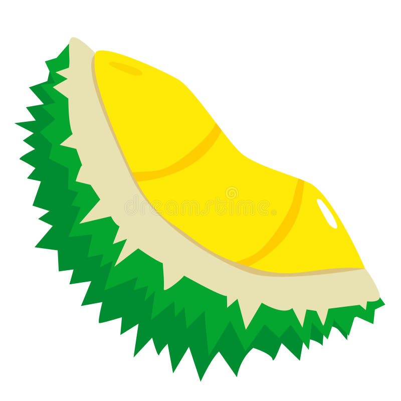 Cartoon Durian Fruit Illustration. Vector Stock Illustration ...