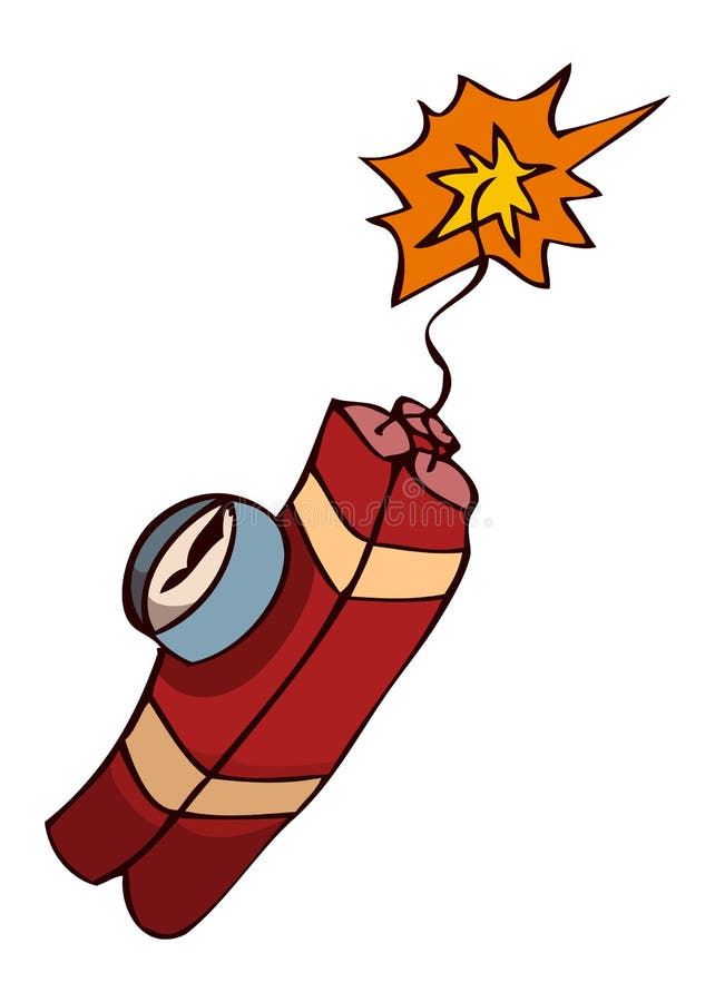 Cartoon Dynamite, Vector Illustration. Stock Vector - Illustration of ...