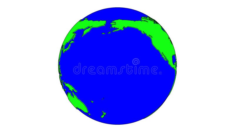 Cartoon Earth Planet Rotating Seamless Loop Loopable Stock Footage ...