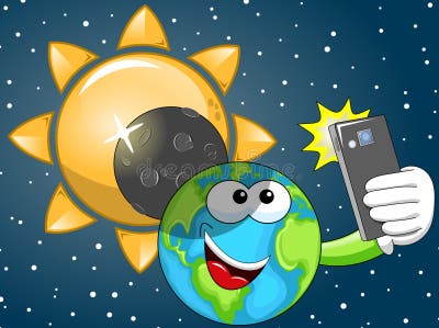 Cartoon Solar Eclipse Stock Illustrations – 512 Cartoon Solar Eclipse ...