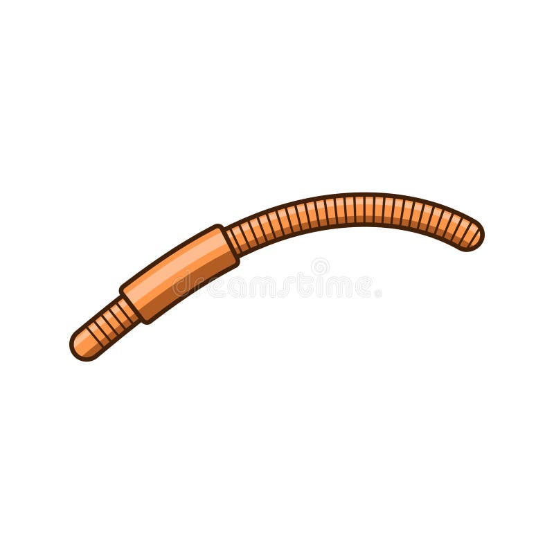 Cartoon earthworm stock vector. Illustration of vector - 261715139