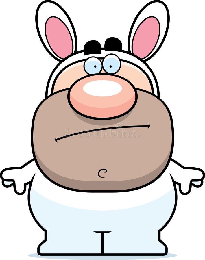 Bored Bunny Line Drawing stock vector. Illustration of vector - 230009007