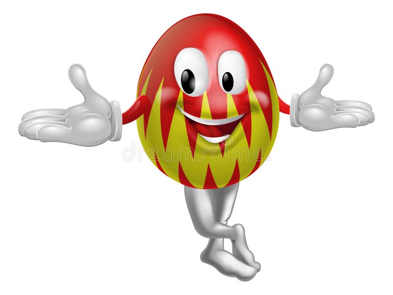 Cartoon Easter Egg Man stock vector. Illustration of cartoon - 29479772