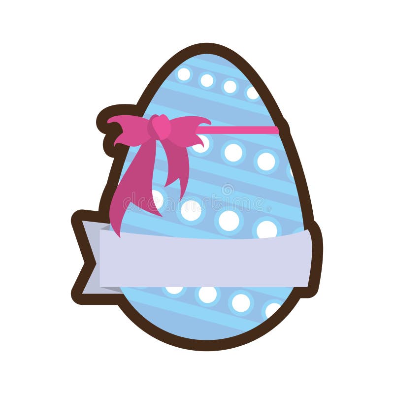 Easter Egg Pink Bow Cartoon Icon Stock Illustrations – 198 Easter Egg ...