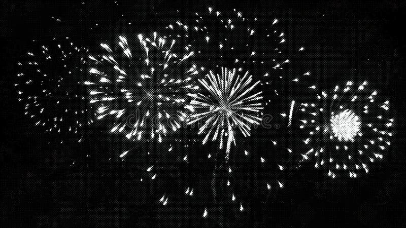 Cartoon effect of firework stock illustration. Illustration of ...