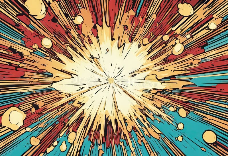 Cartoon Effects Explosion Design Element Stock IllustrationComic Book ...