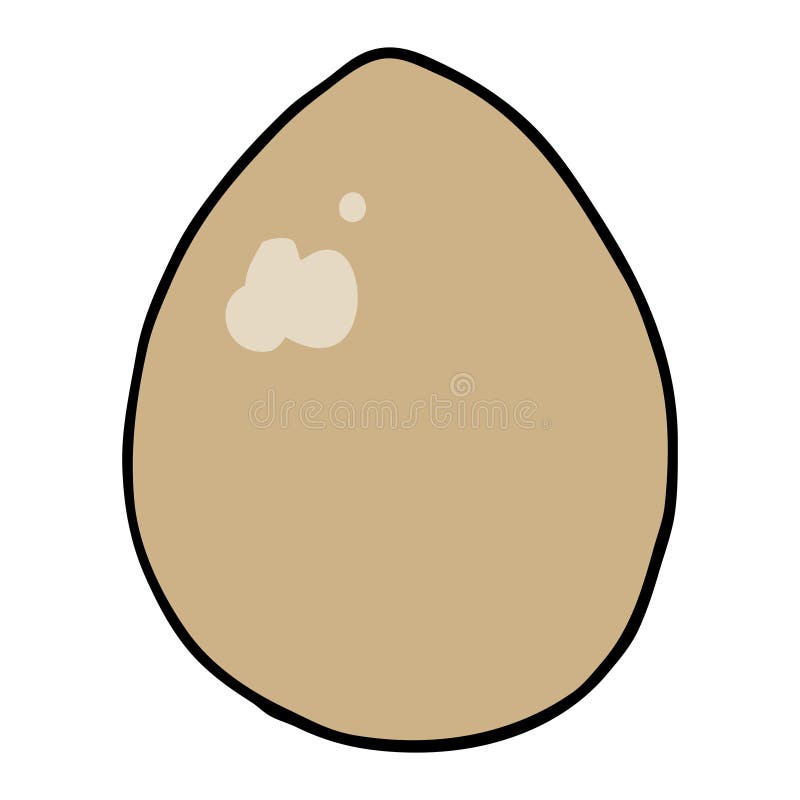 Cartoon egg stock photo. Image of drawn, cute, retro - 257768216