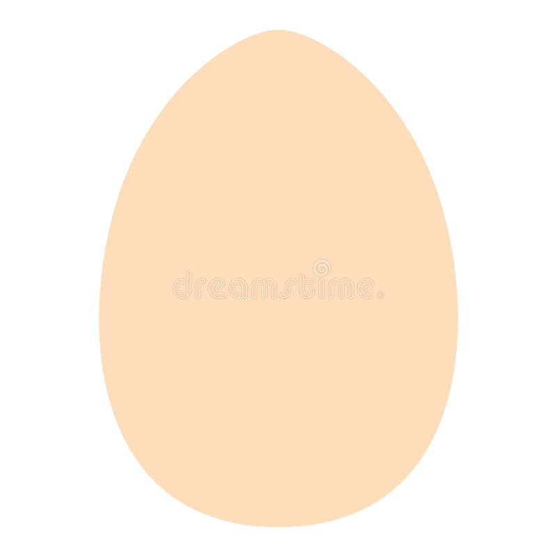 Cartoon Egg Icon Isolated on White Background Stock Vector ...