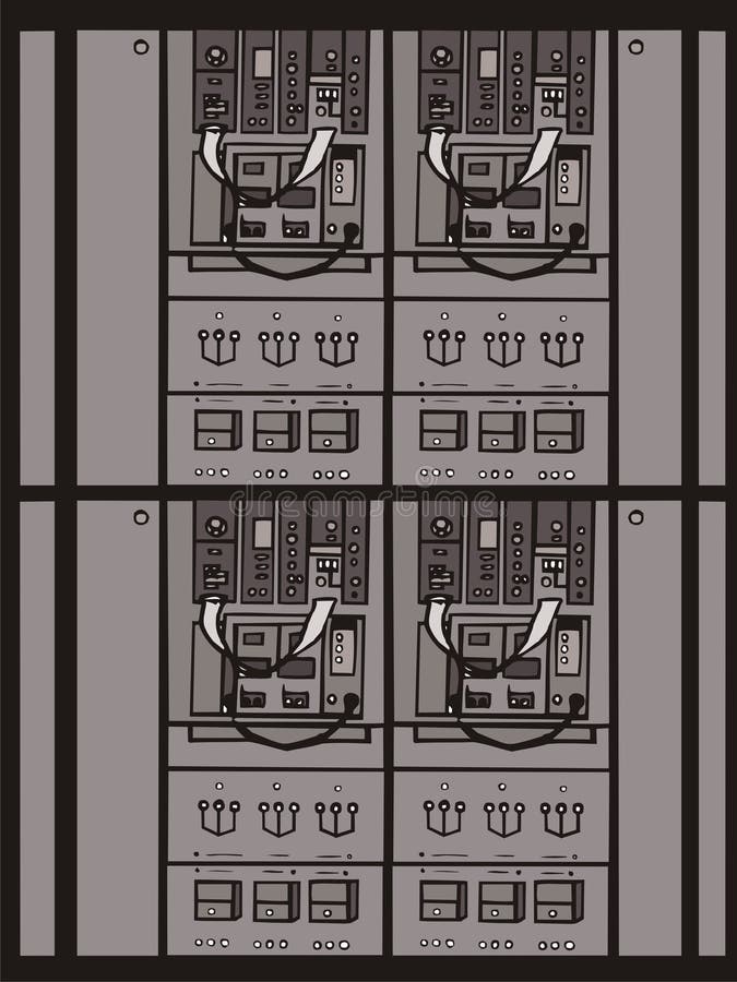 Cartoon Electric Box Illustration Stock Illustration - Illustration of ...