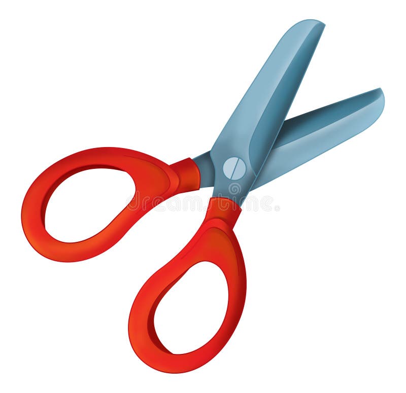 Cartoon element - scissors stock illustration. Illustration of ...