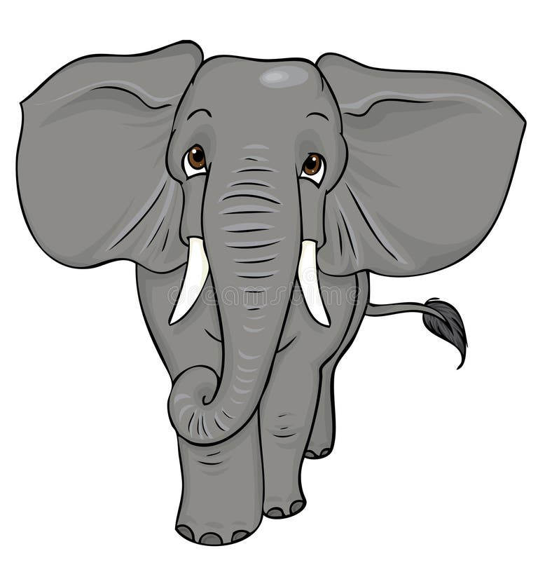 Cartoon Elephant Standing Stock Illustrations – 6,858 Cartoon Elephant ...