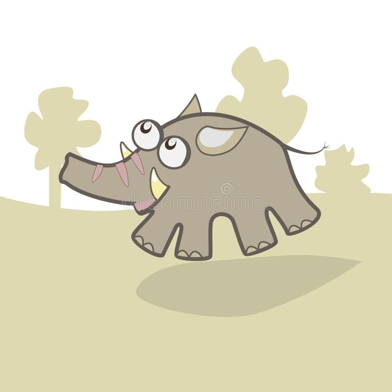 Cartoon Elephant Running Stock Illustrations – 277 Cartoon Elephant ...